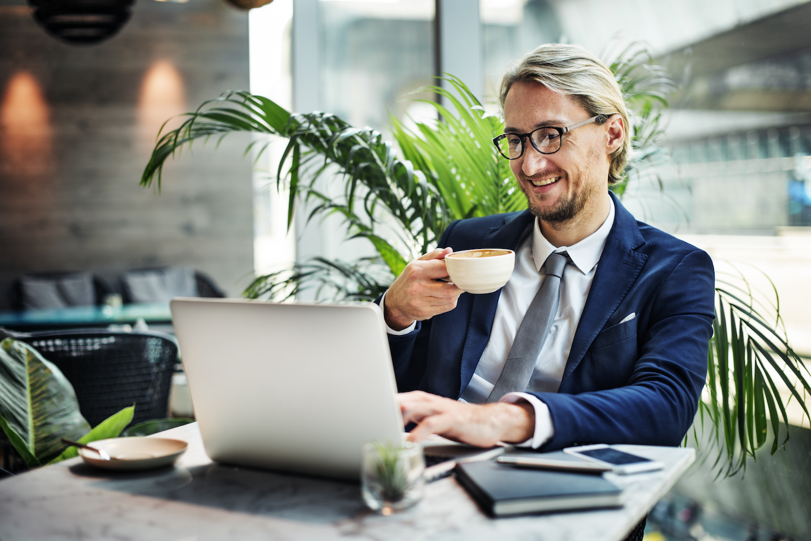 Businessman Working Thinking Business Concept - Coworker Mag